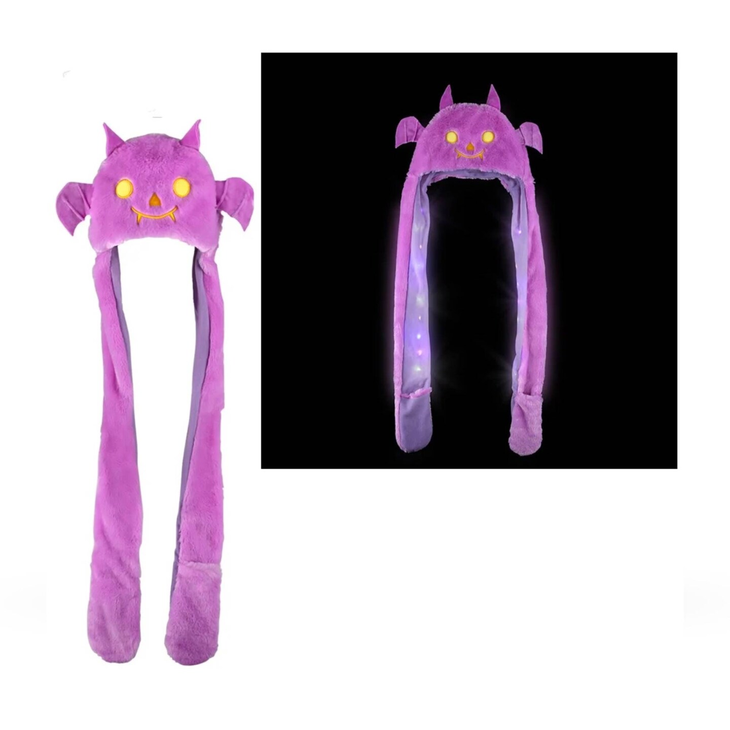 35 Inch Light Up Bat Plush Hoodie Scarf Hat | Michaels