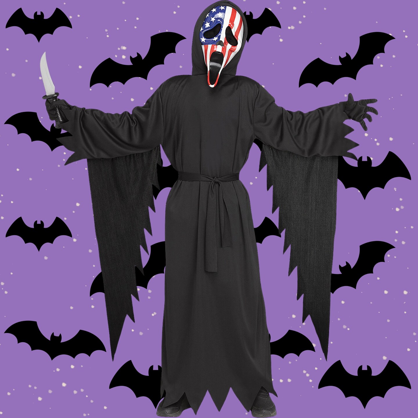 Ghost Face Patriotic Child Costume with Hooded Robe and Mask | Michaels