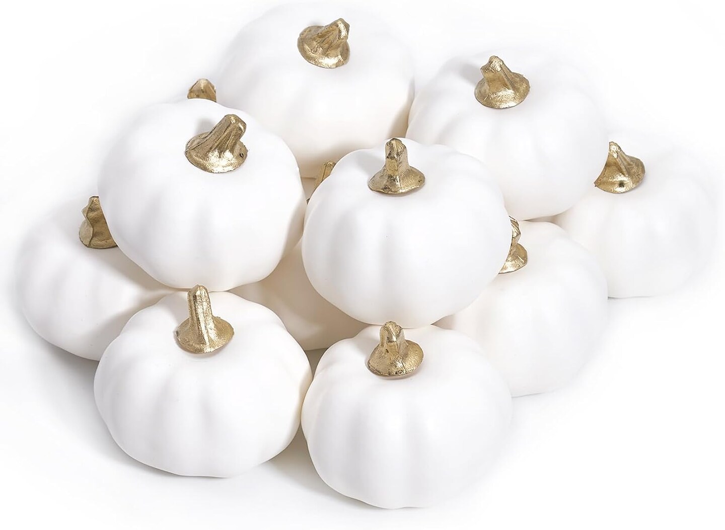 Set of 12 Artificial White Pumpkins Table Centerpiece | Michaels