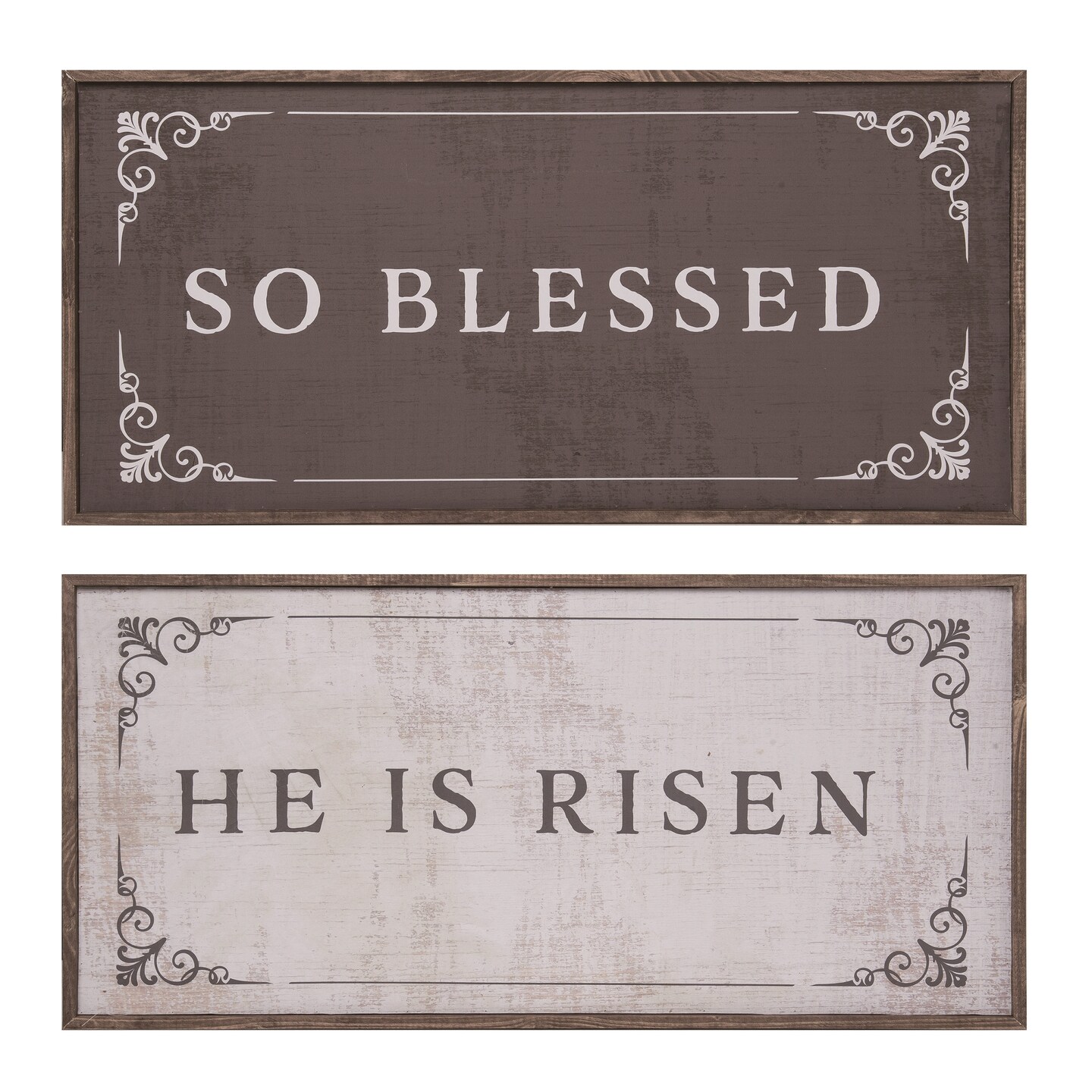 Transpac 31.5" Multicolor Spring Reversible Religious Wall Decor, MDF ...