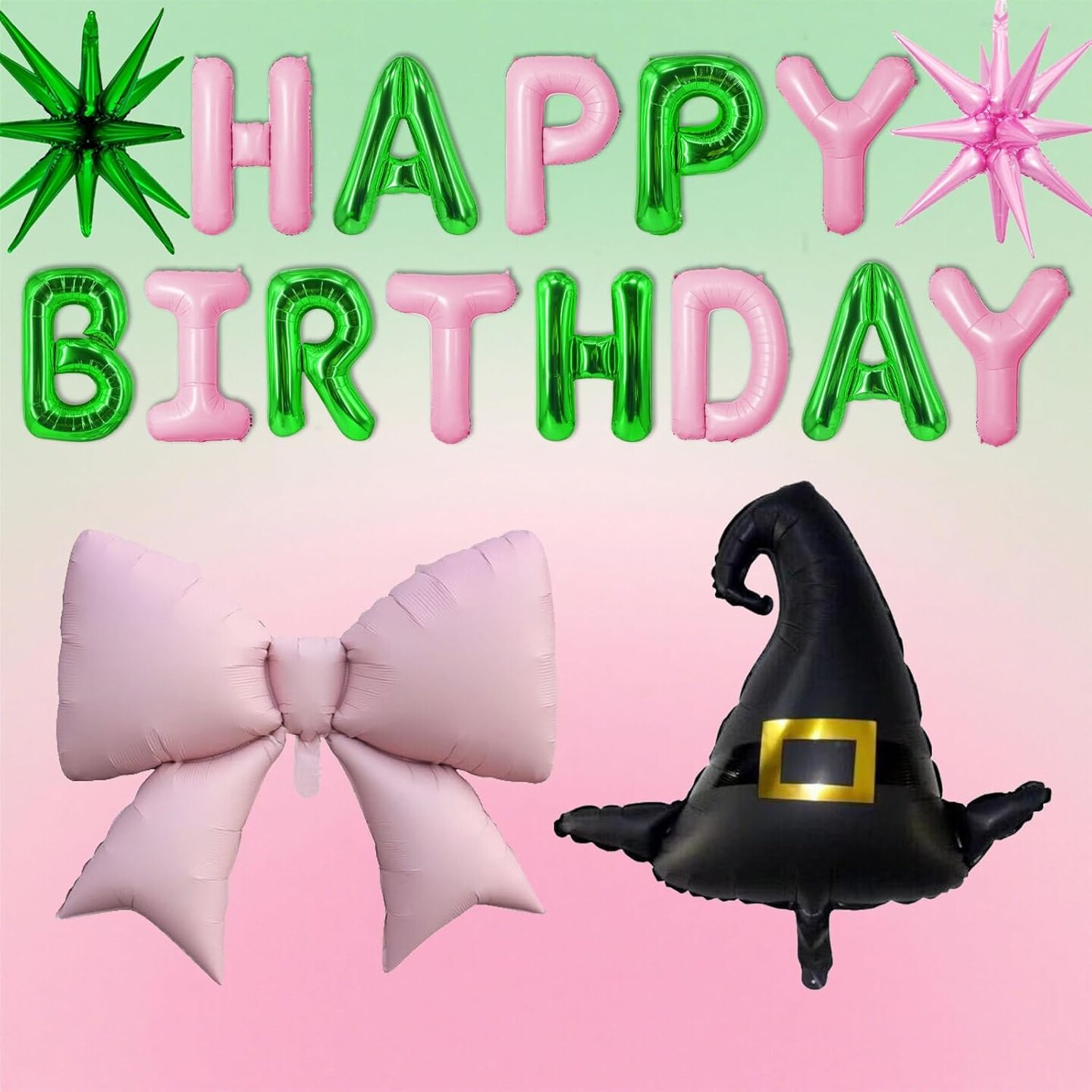 Wicked Balloons Wicked Birthday Decorations Balloons Green Pink | Michaels