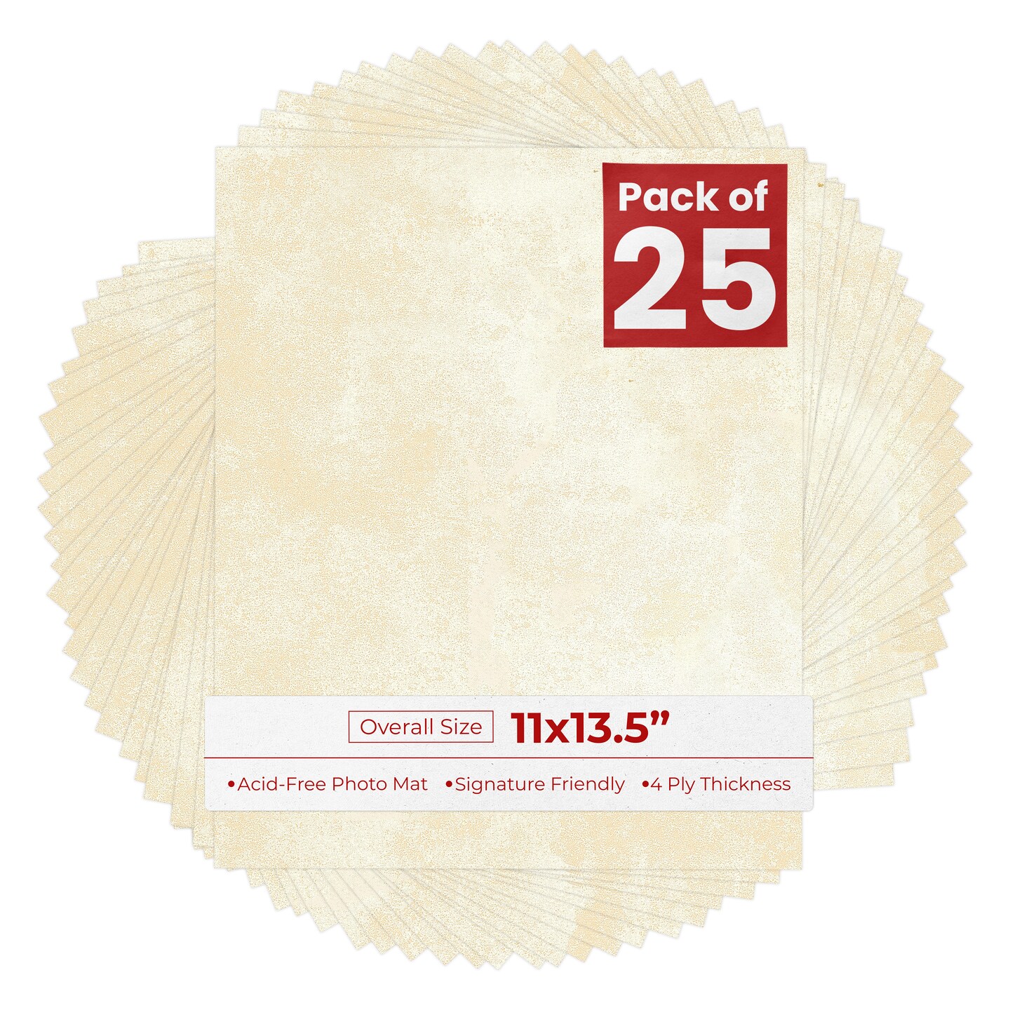 Earthen Off White 11x13.5 Uncut Mat Board - Blank Sheets, No Opening ...
