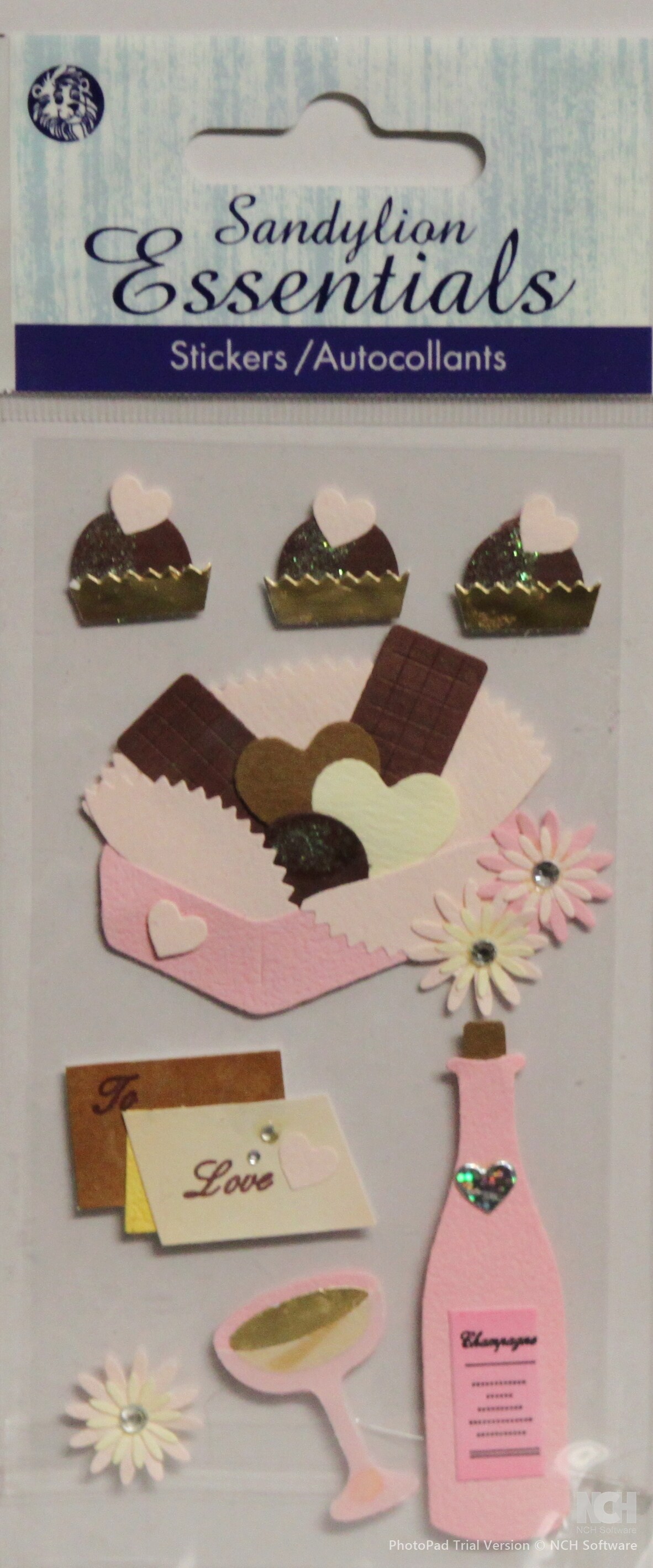 Sandylion Essentials Box Of Chocolates And Champagne Dimensional ...