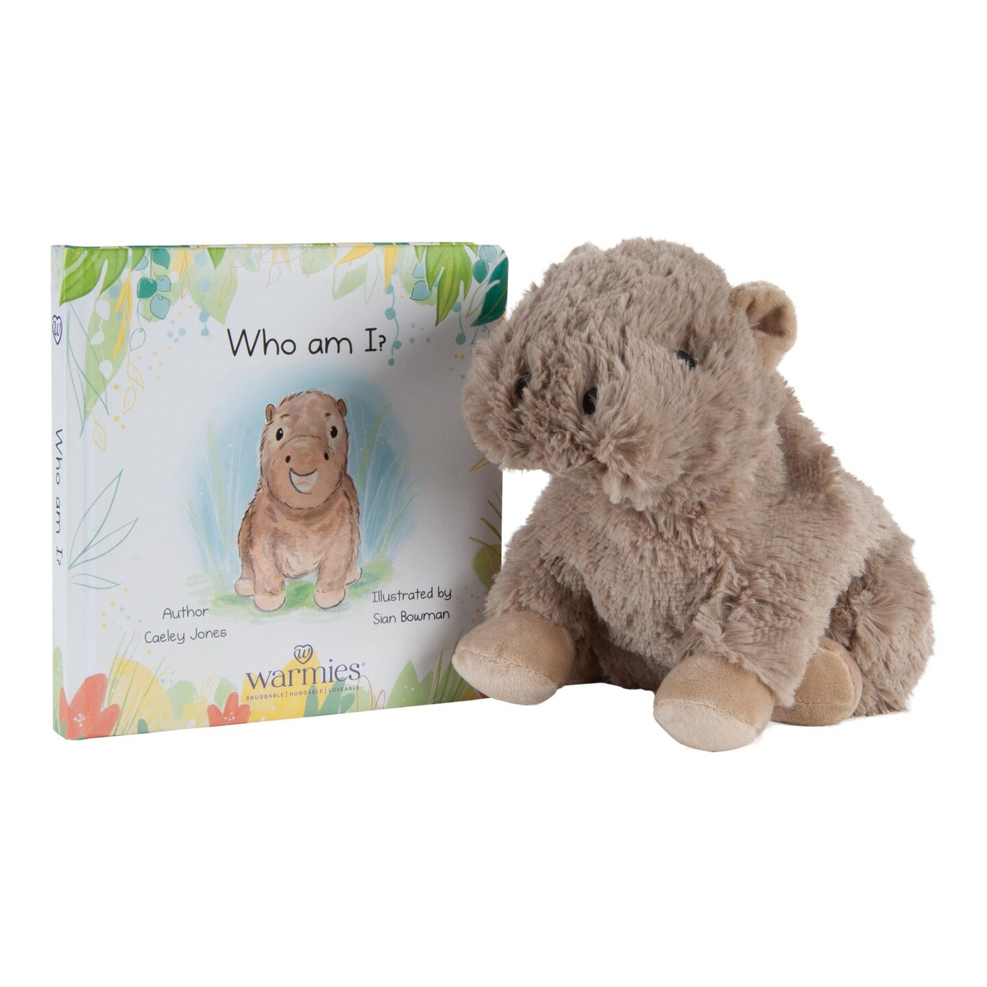 Intelex Warmies® Microwavable Plush 13" Capybara and Board Book, Color ...