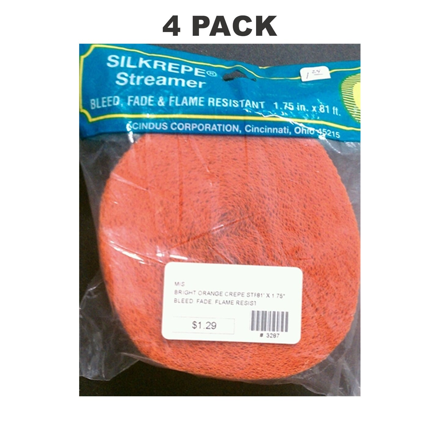 Bright Orange Crepe Paper Streamer 81 Feet | Michaels