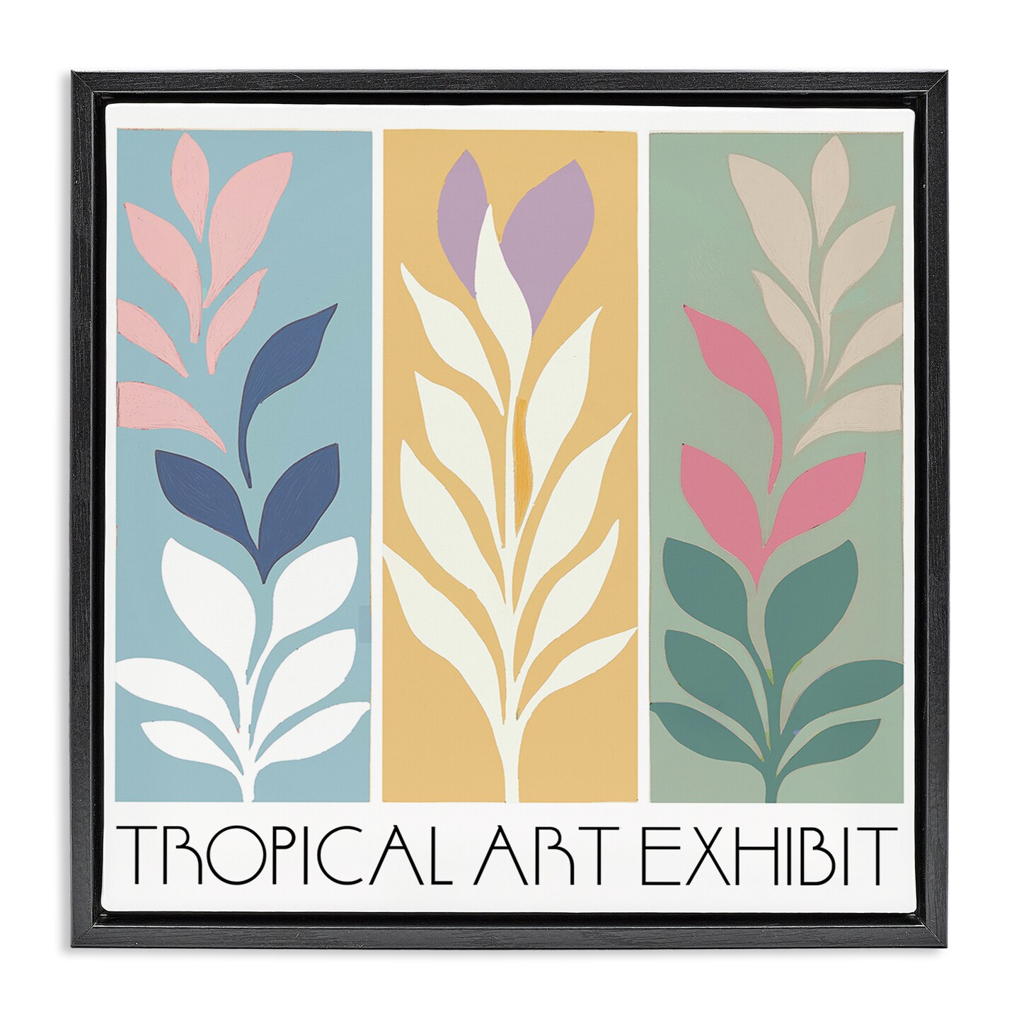 Stupell Industries Tropical Jungle Exhibit Floating Frame, design by ...