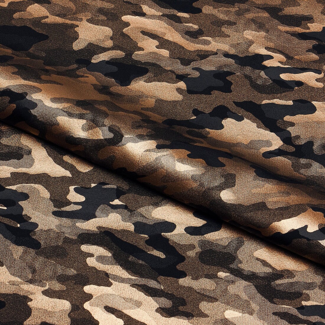 1 Yard Camo Foil Spandex Fabric 36" x 58/60" Length by Width, Color ...