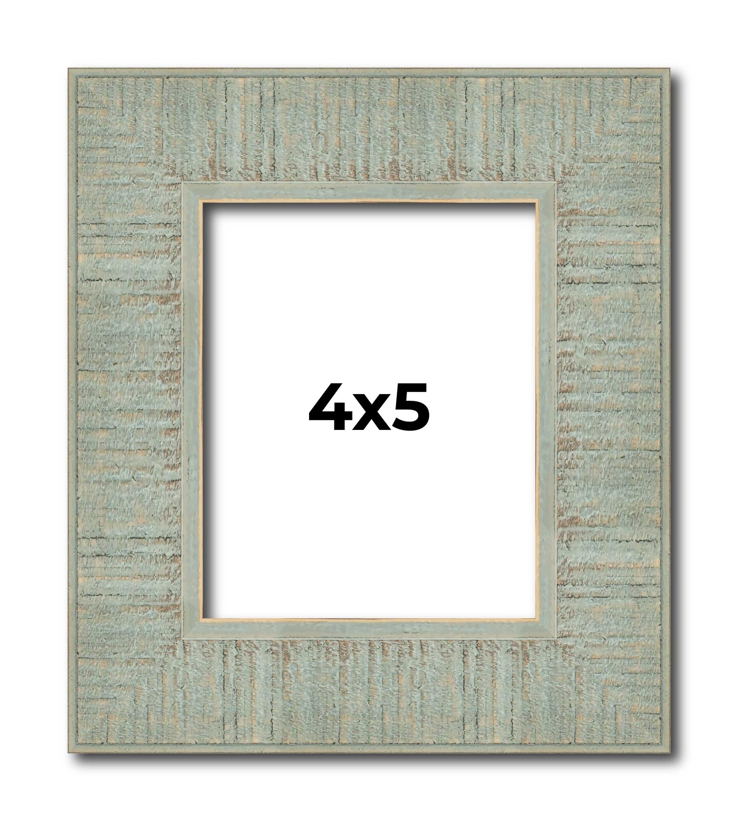 4x5 Sculpted Picture Frame with UV-Resistant Acrylic & Acid Free ...
