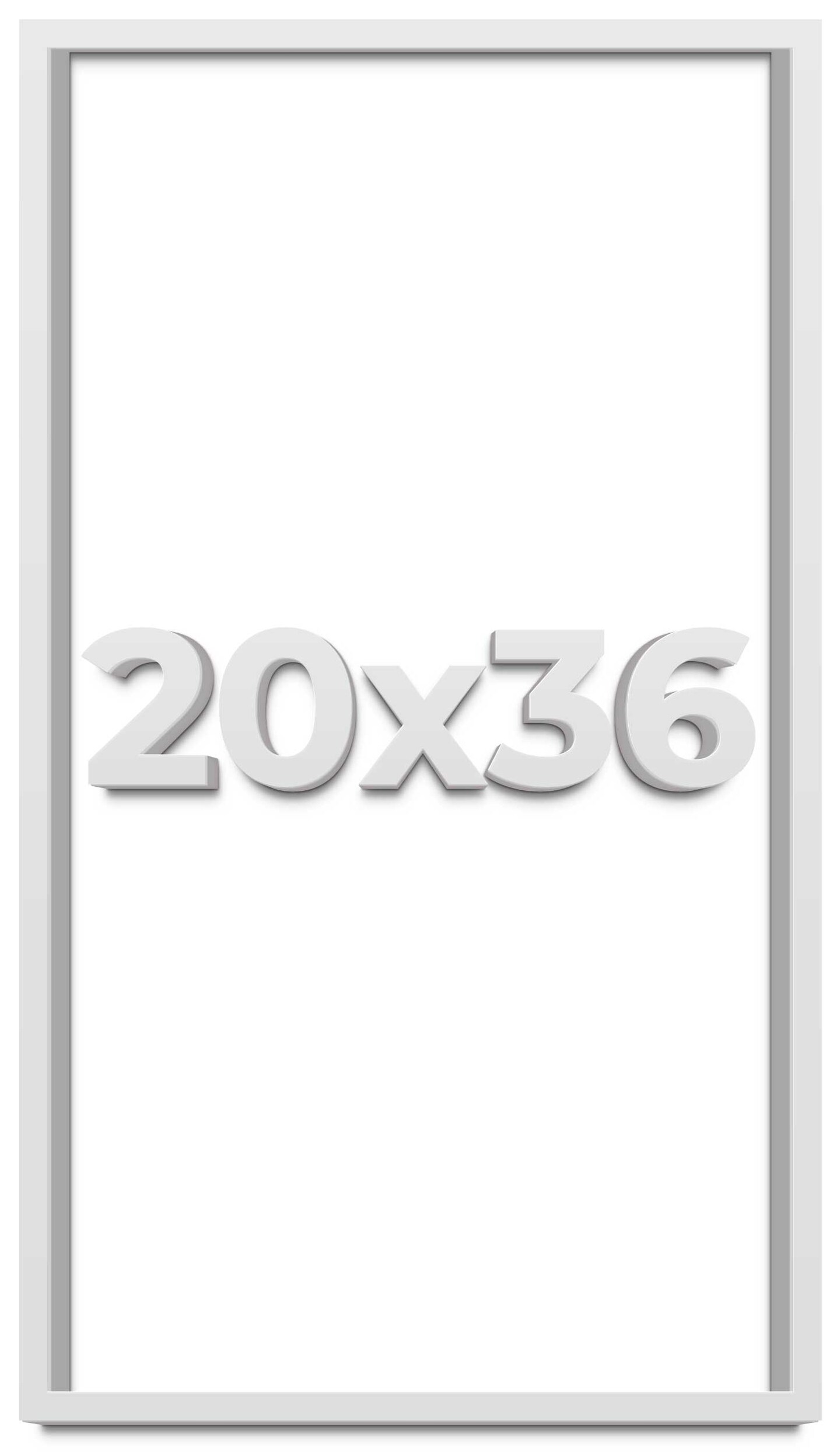 Shadow Box 1.75" Deep White Picture Frame - UV Acrylic, Foam Board ...