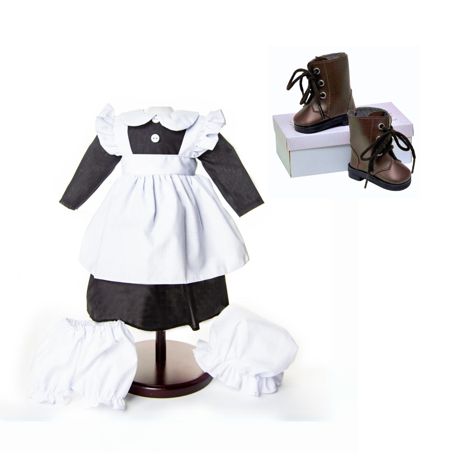 The Queen' Treasures 18 Inch Doll 5 Piece Kitchen Maid Clothes Outfit ...
