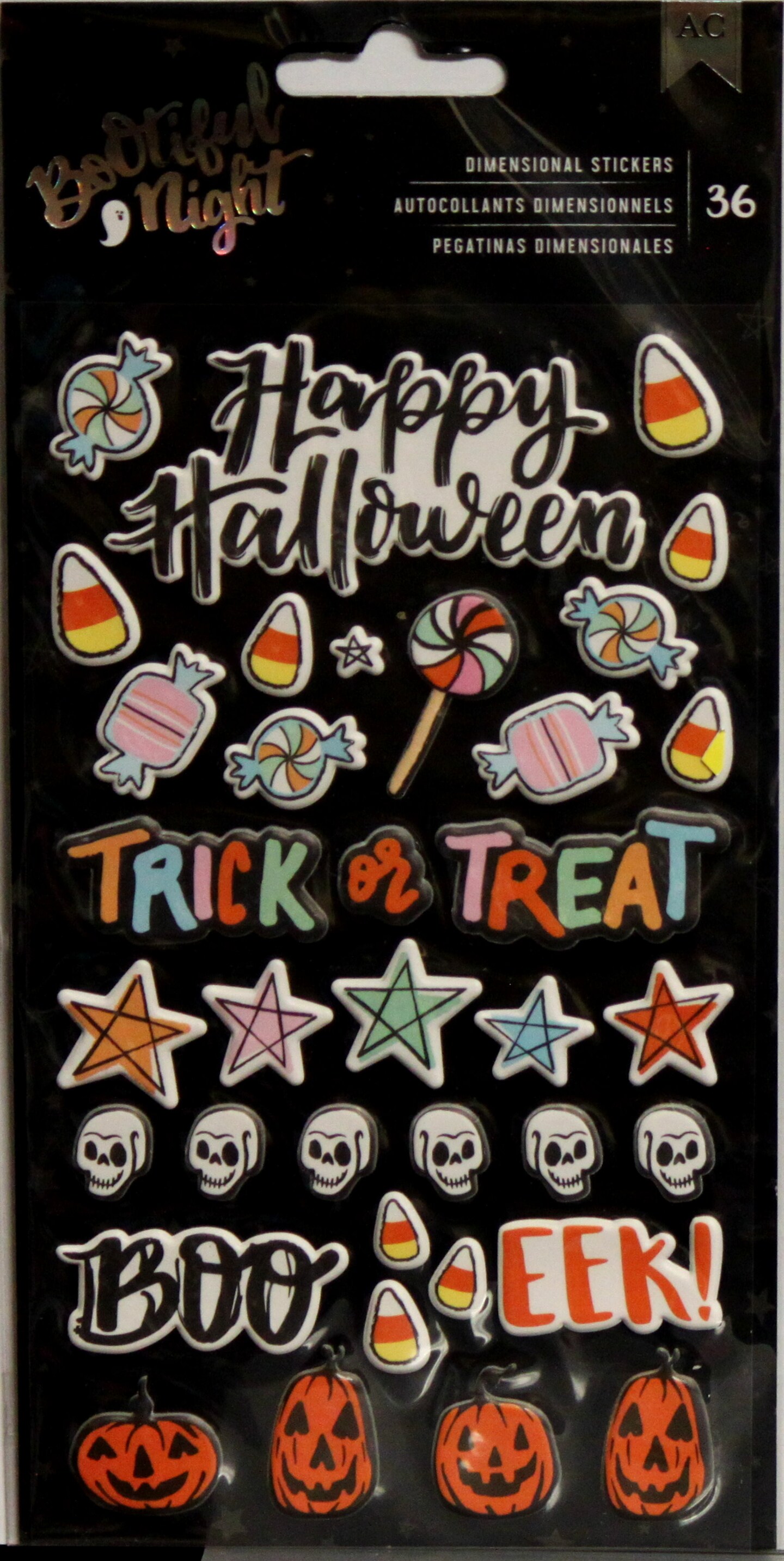 American Crafts Bootiful Night Dimensional Pillow Stickers | Michaels