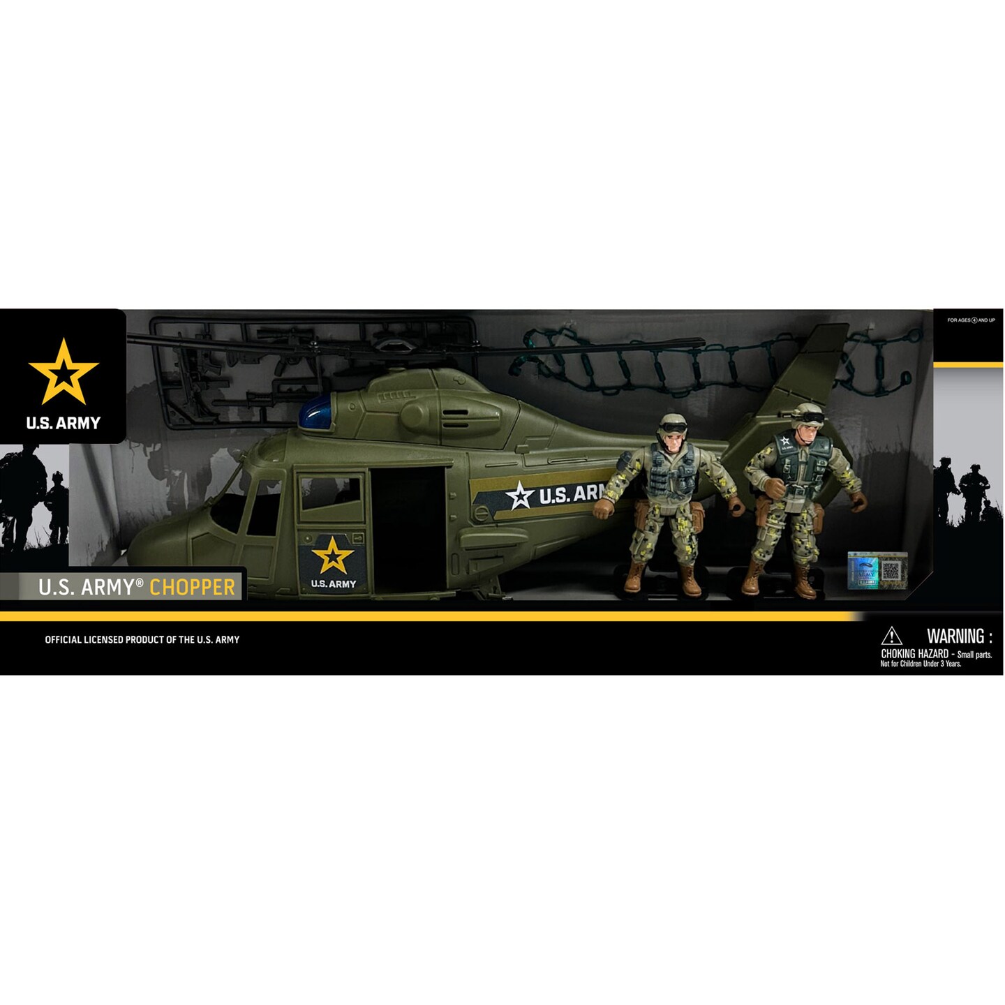 U.S. Army: Chopper Kids Playset with 2 Soldiers, Officially Licensed ...