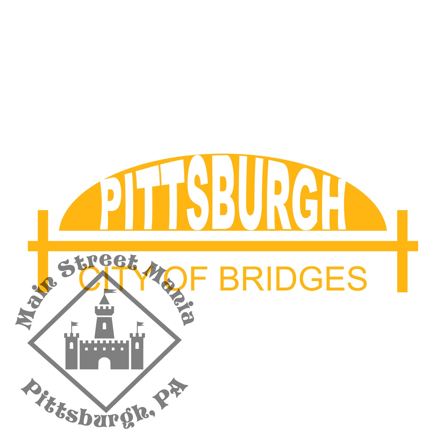 Pittsburgh City of Bridges Sticker Decal | MakerPlace by Michaels