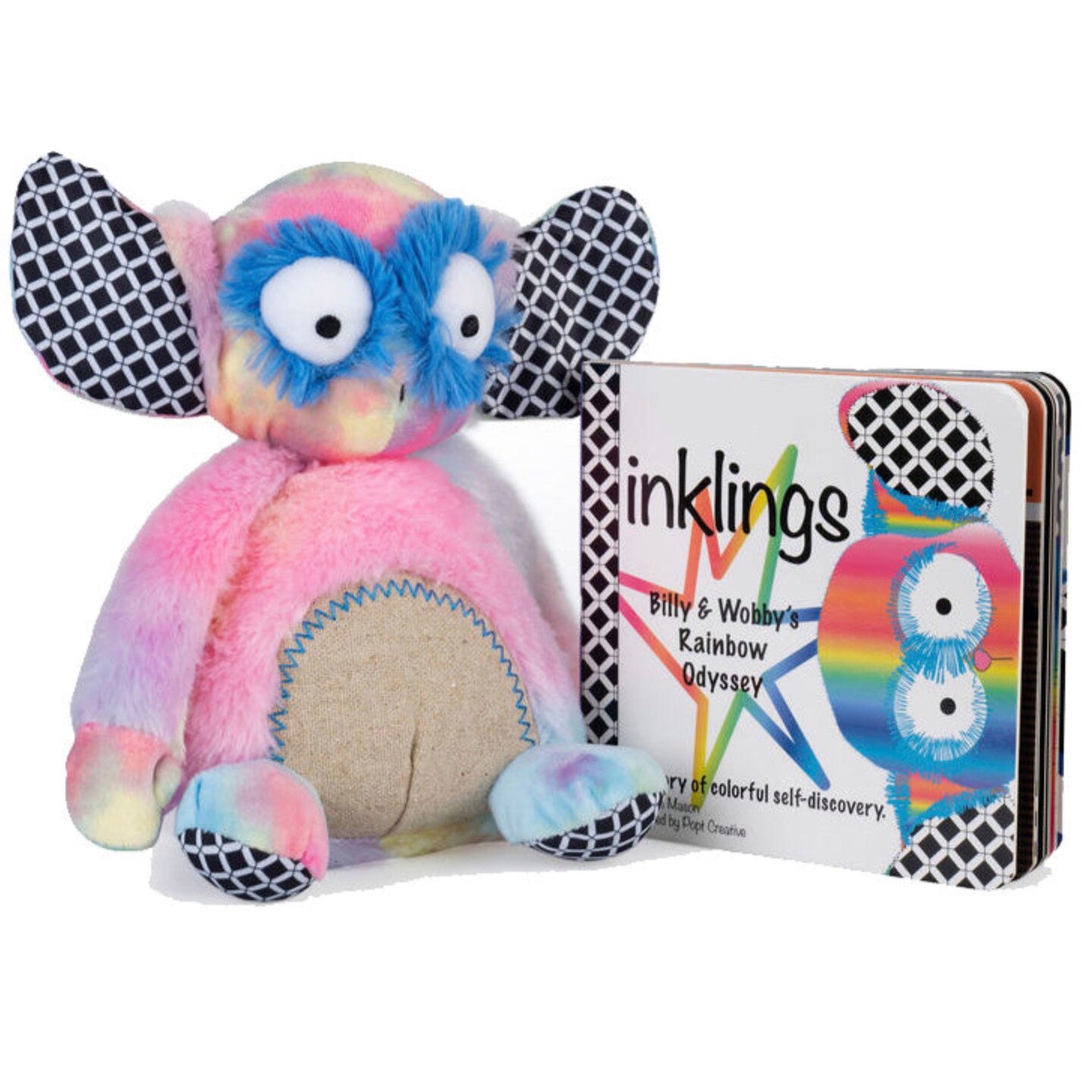 Inklings Baby & Toddler Plush Soft Bean Bag Toy with Full Color Board ...