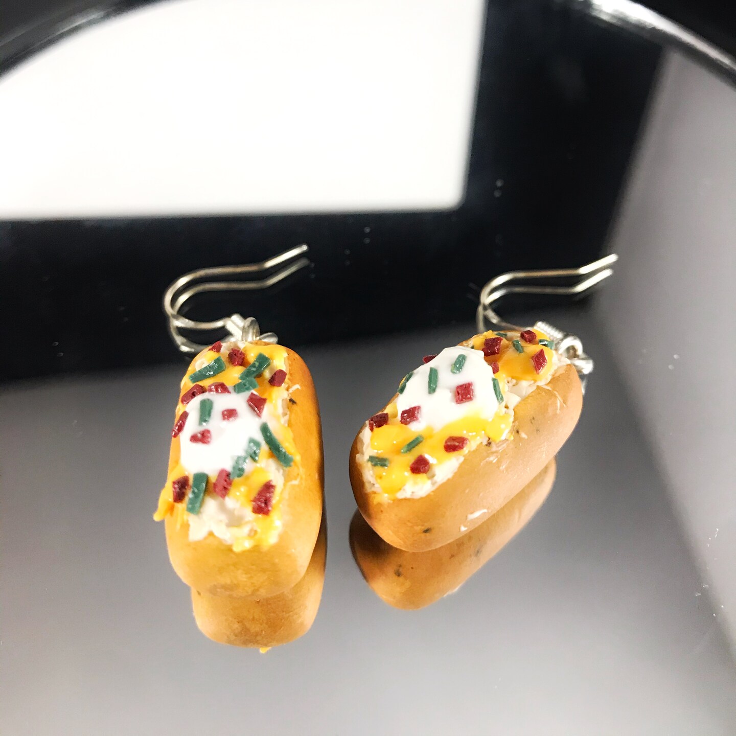 Baked Potato Polymer Clay Earrings Realistic Clay Food MakerPlace by Michaels