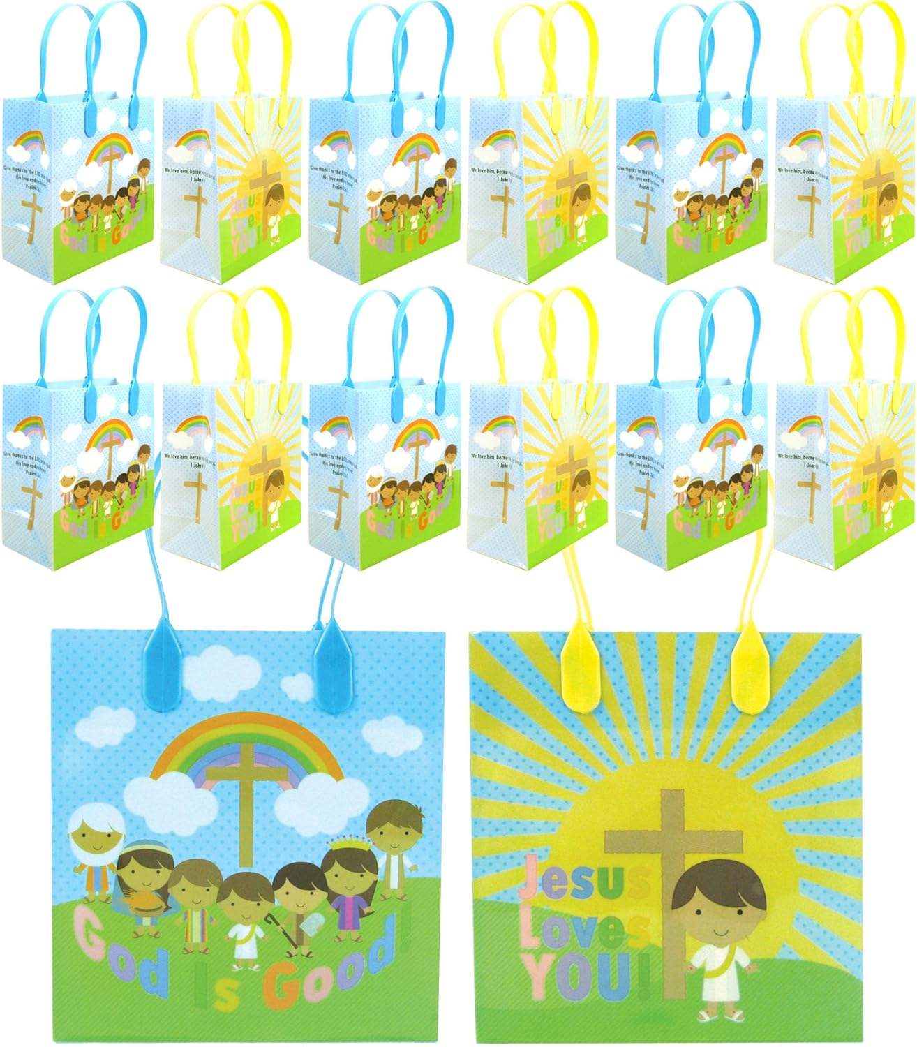 Tiny Mills Jesus Loves You Religious Christian Themed Treat Bags Gift ...
