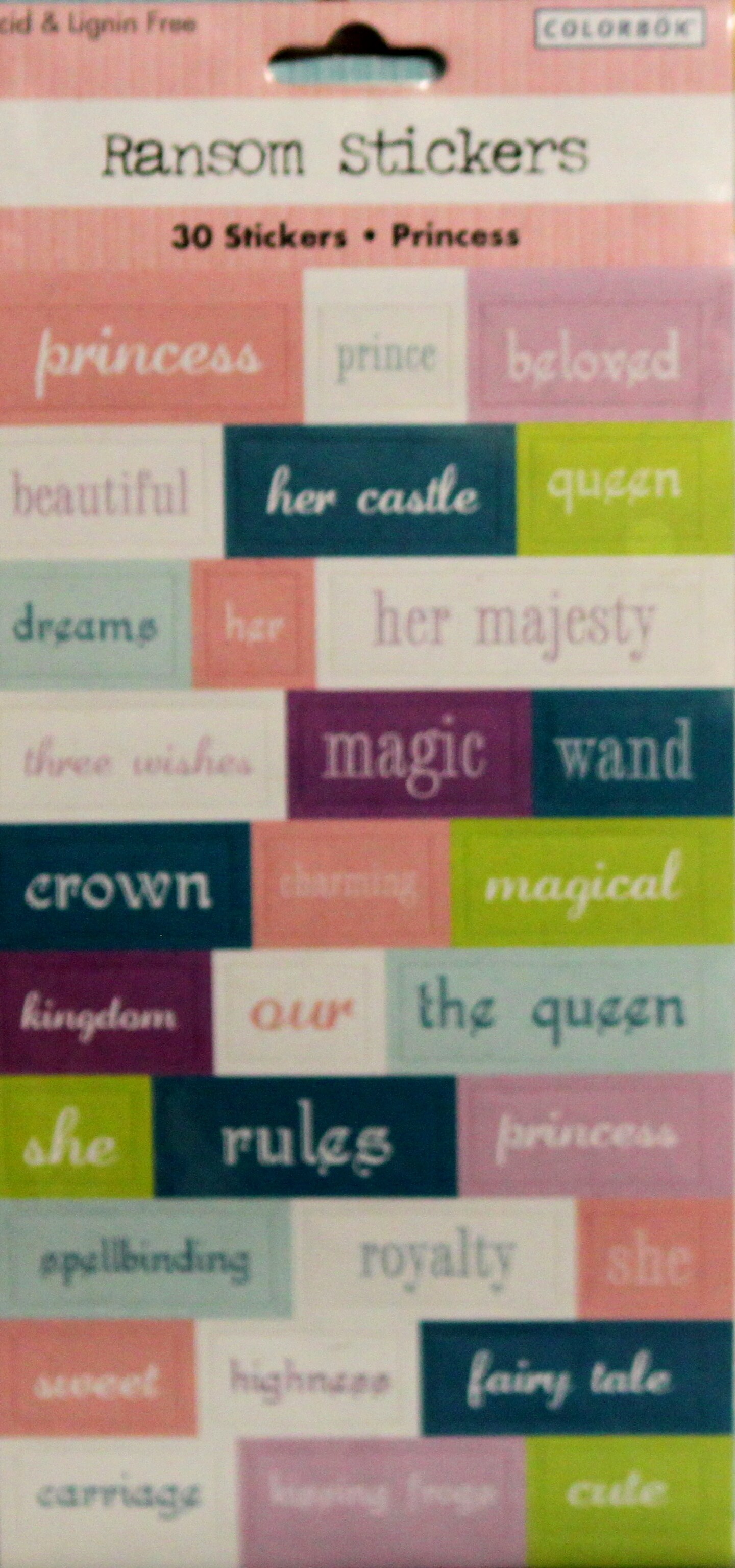 Colorbok Ransom Stickers-Princess | Michaels