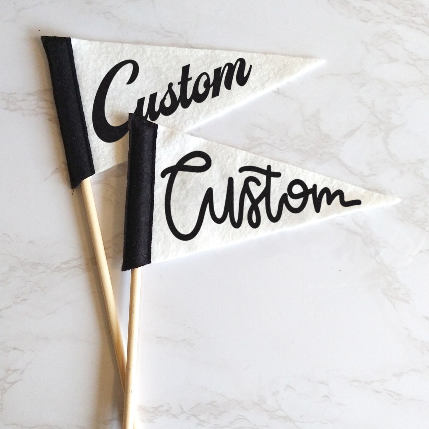 Custom Mini Pennant | Small Felt Pennant on a Stick | Personalized ...
