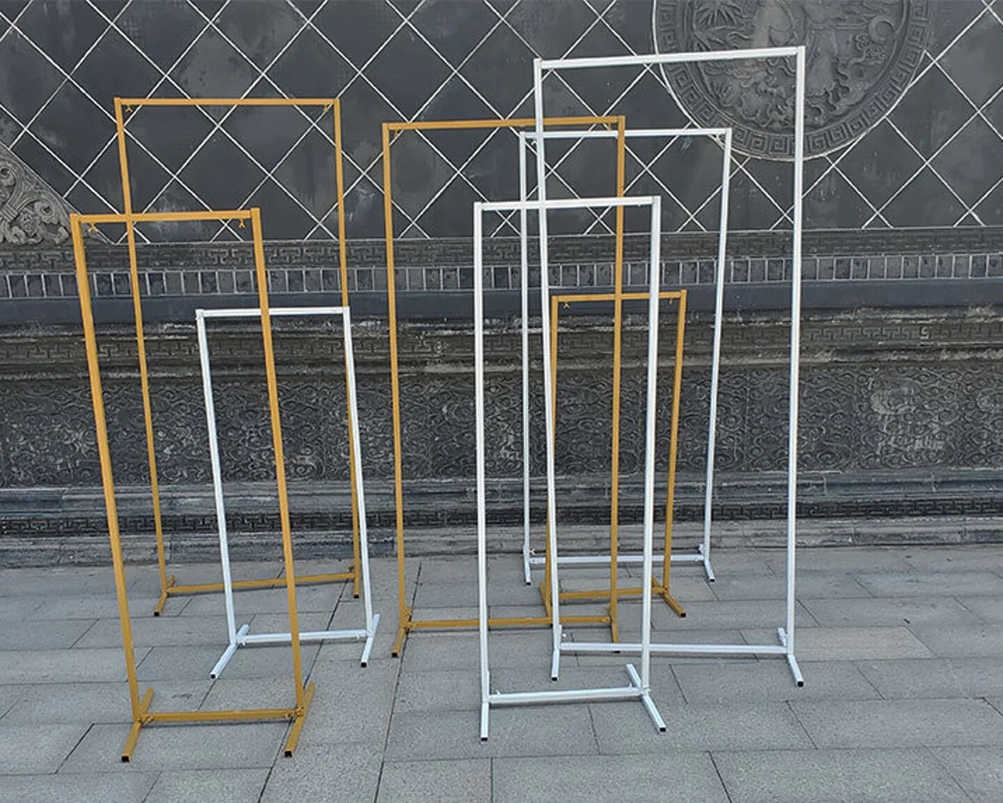 Rectangle Metal Frame Sign Stand Wedding Stand Seating Chart Stand ...