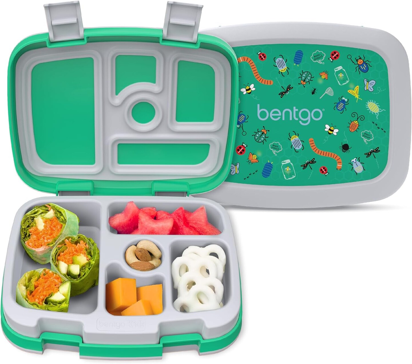 ® Kids Prints Leak-Proof, 5-Compartment Bento-Style Kids Lunch Box ...
