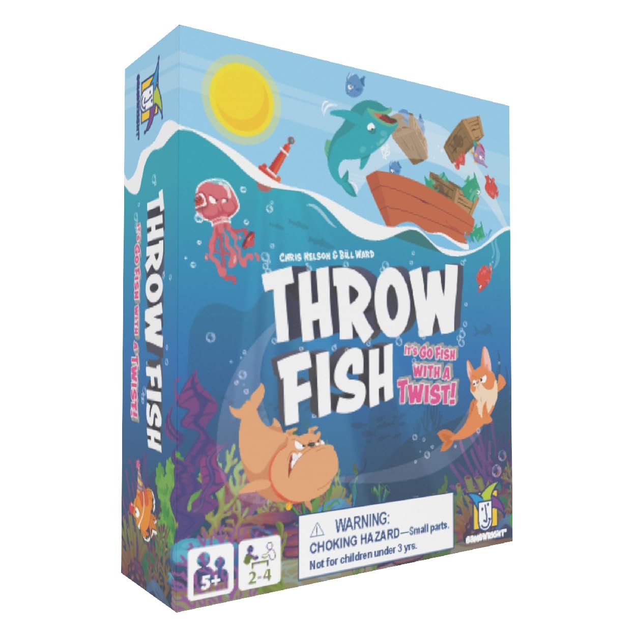Gamewright - Throw Fish - It's Go Fish With A Twist! - 2-4 Players Age ...