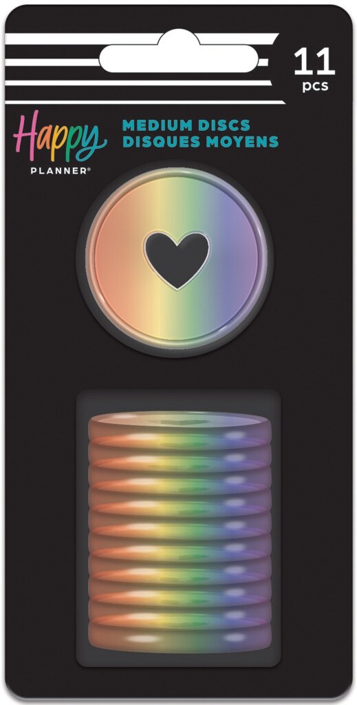 Happy Planner Plastic Discs-Iridescent | Michaels