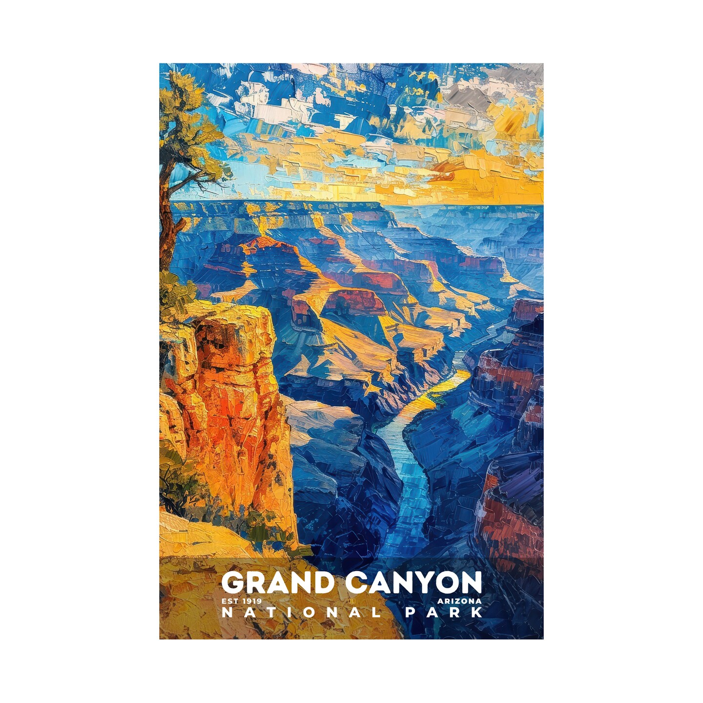 Grand Canyon National Park Poster, Travel Art, Office Poster, Home ...