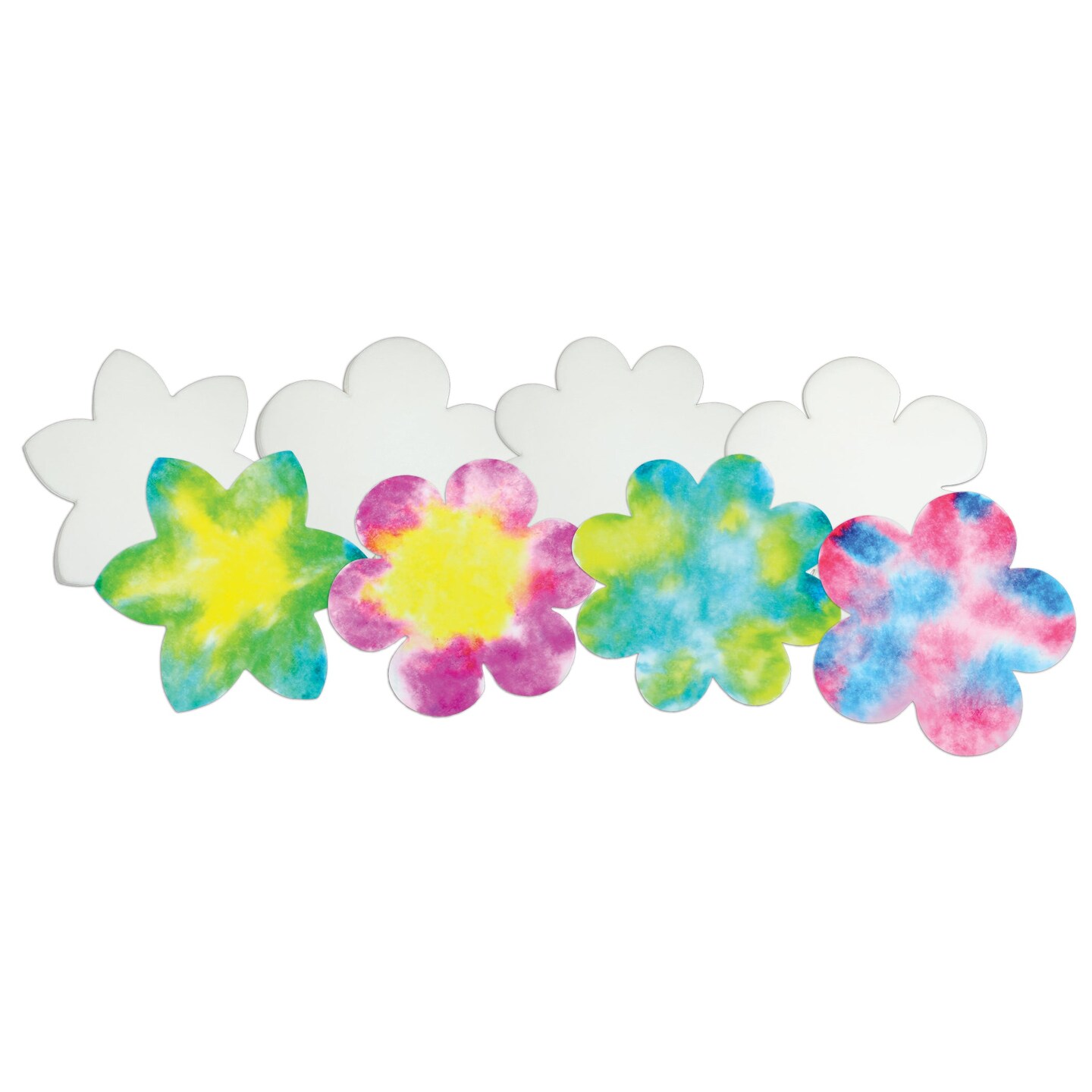 Color Diffusing Paper Flowers, Pack of 80 | Michaels