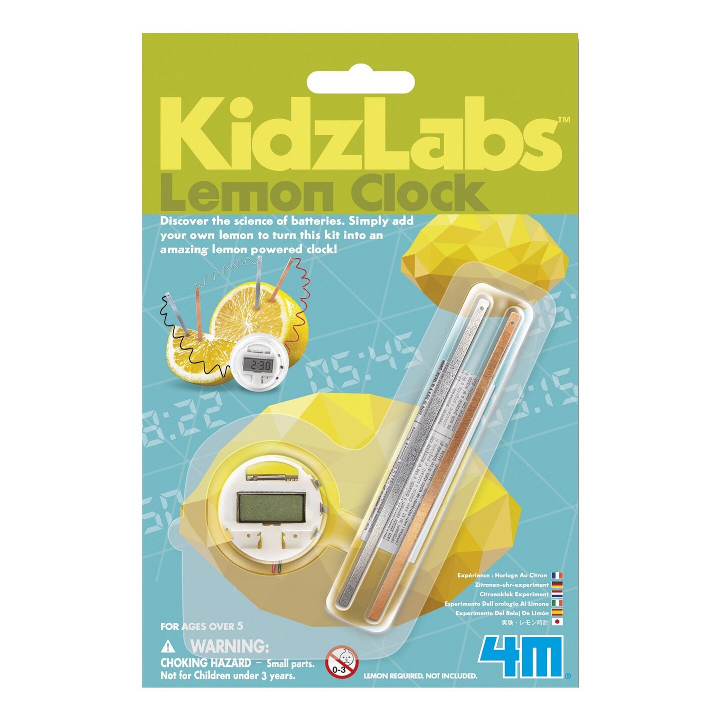 4M Kids Labs Lemon Clock | Michaels