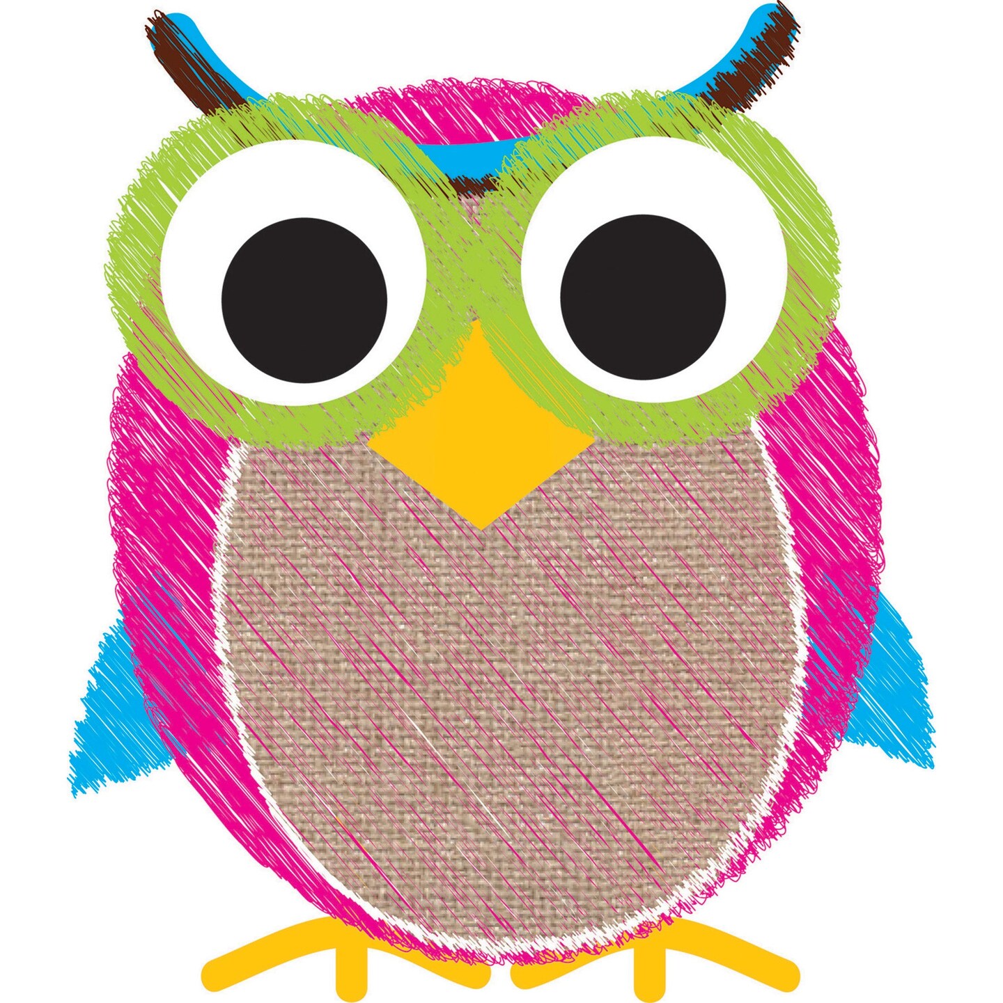 Magnetic Whiteboard Eraser, Burlap Scribble Owl | Michaels