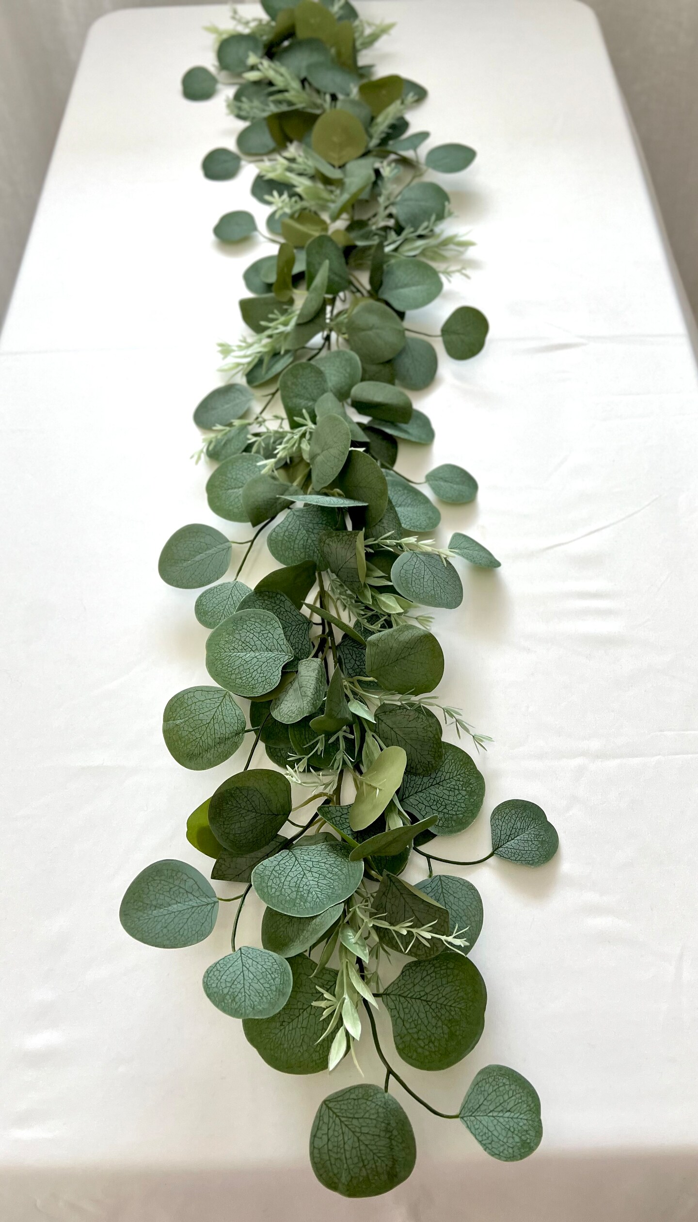 Sage Eucalyptus Greenery, Table Runner, Table Garland, Wedding Flowers ...