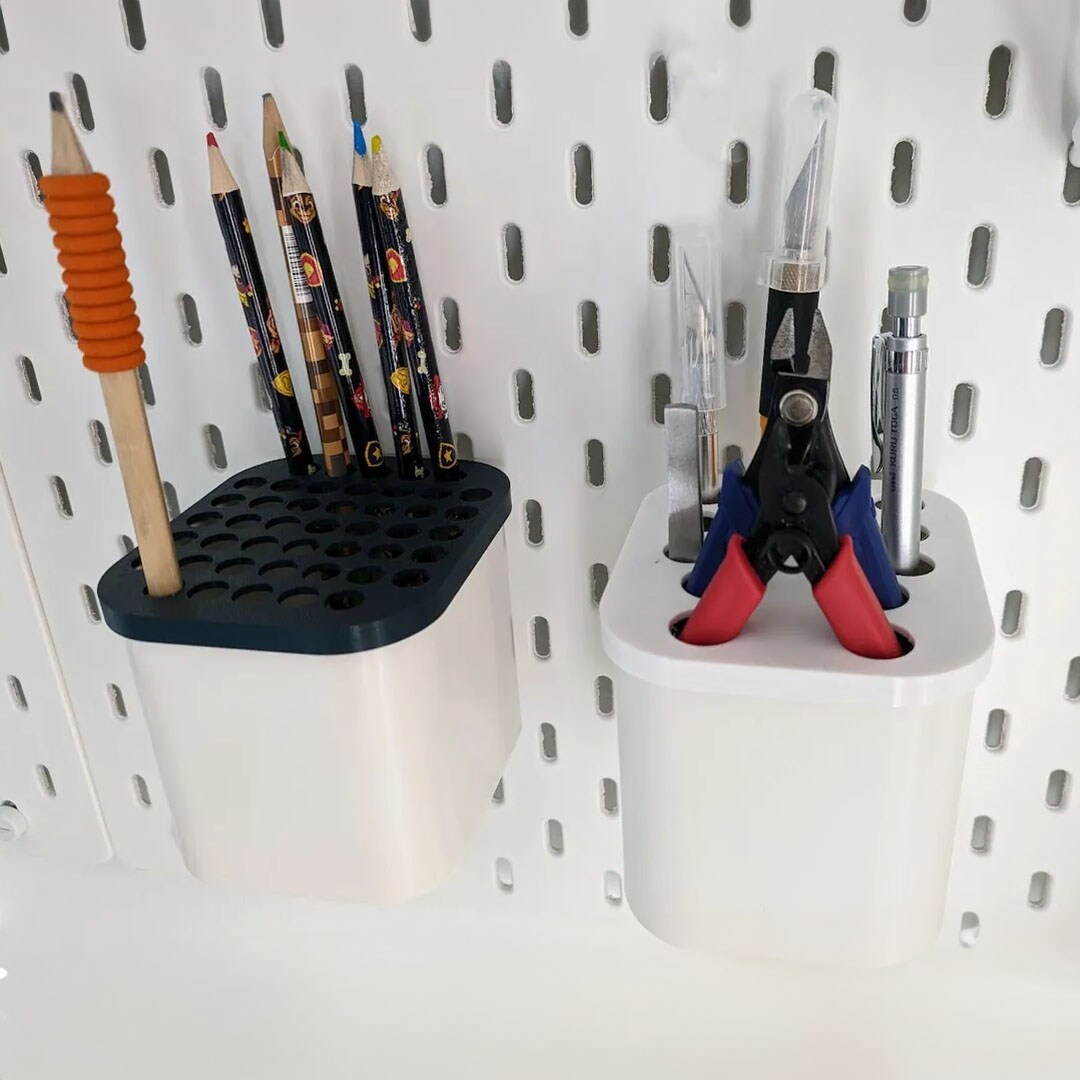 Ikea Skadis Bin Divider Organizer for Stationary, Pens, Pencils, Rulers ...