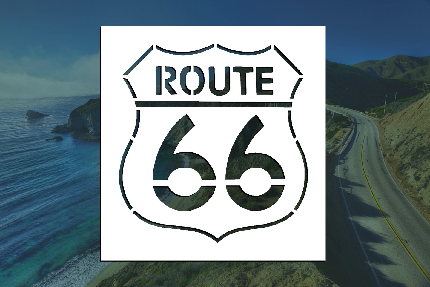Historic Route 66 Reusable Stencil (Many Sizes) | MakerPlace by Michaels