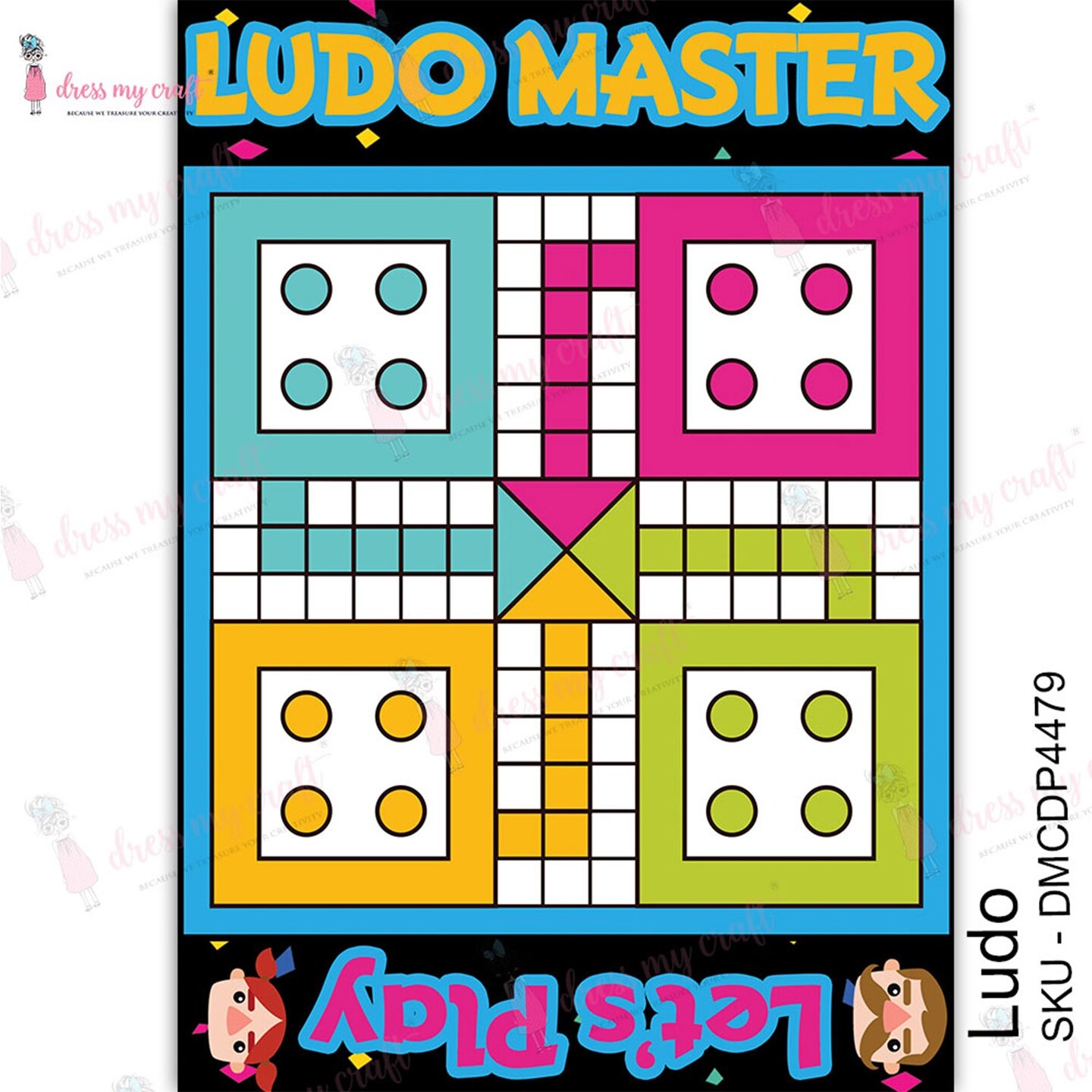 Dress My Craft Transfer Me Sheet A4-Ludo | Michaels