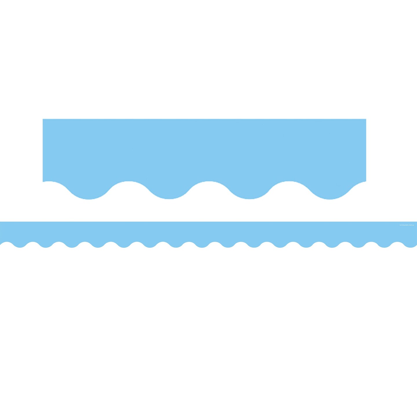 Light Blue Scalloped Border Trim, 35 Feet | Michaels