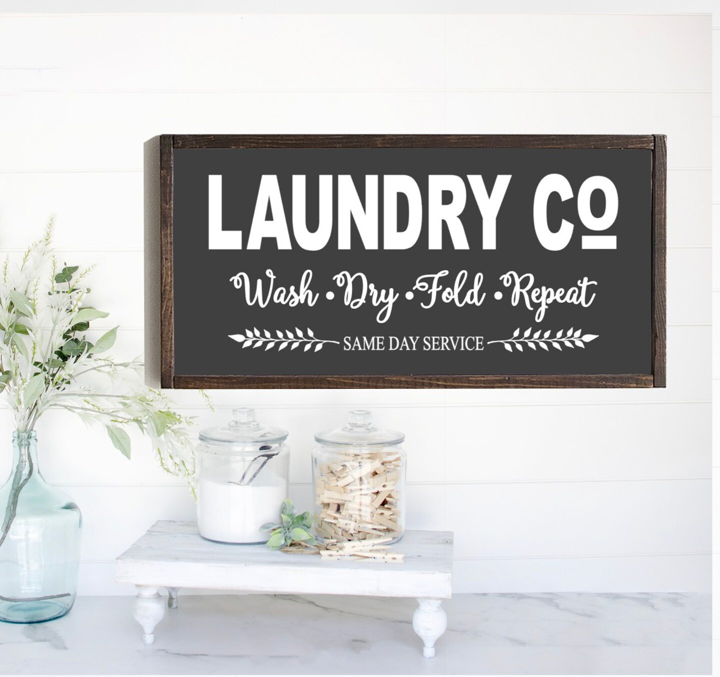 Laundry Room Farmhouse Sign, Laundry Co., Wall Decor, Laundry Room, Mud ...