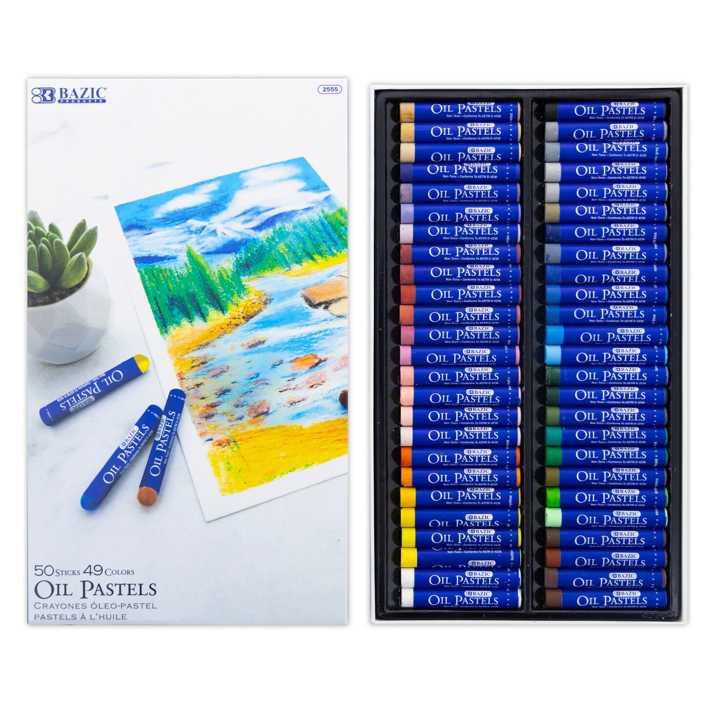 BAZIC Oil Pastels 50 Colors | Michaels