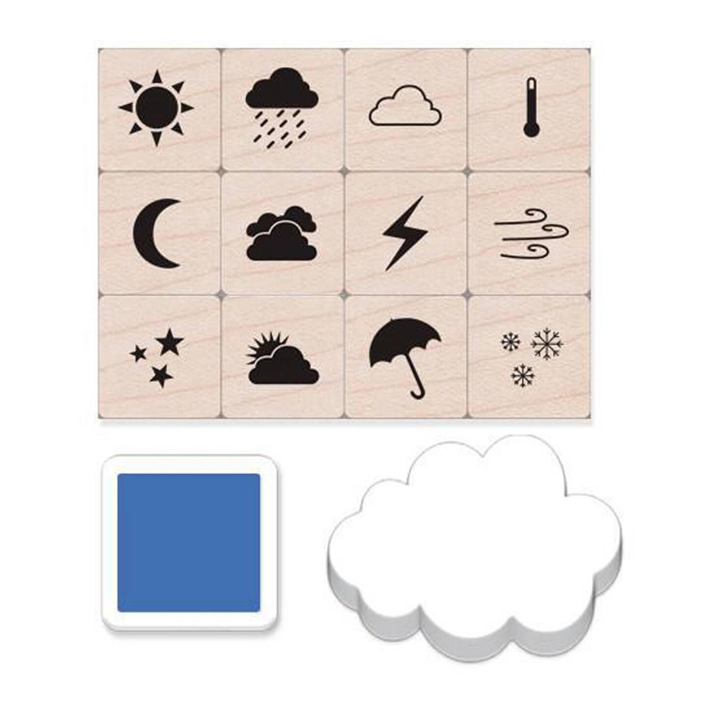 Weather Icons Stamps Mini Tub, Set of 12 | Michaels