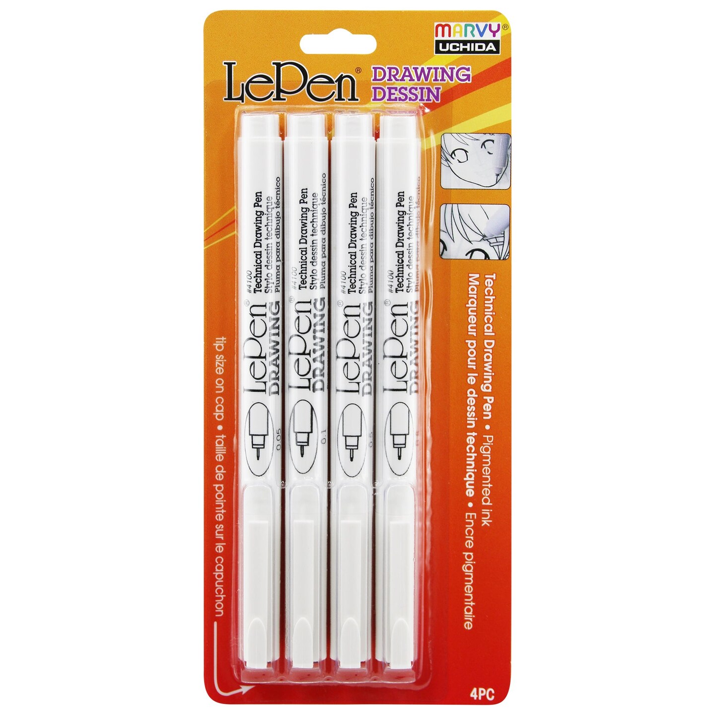 Lepen Drawing Pens 4 Piece Set | Michaels