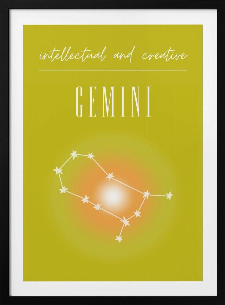 Gemini Zodiac Print Art Framed Art Modern Wall Decor | Michaels