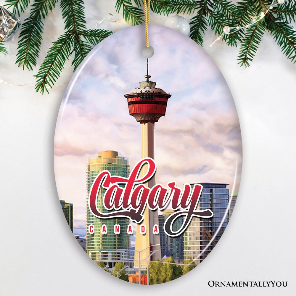 Calgary Tower Art Ornament, Canada Christmas Gift | Michaels