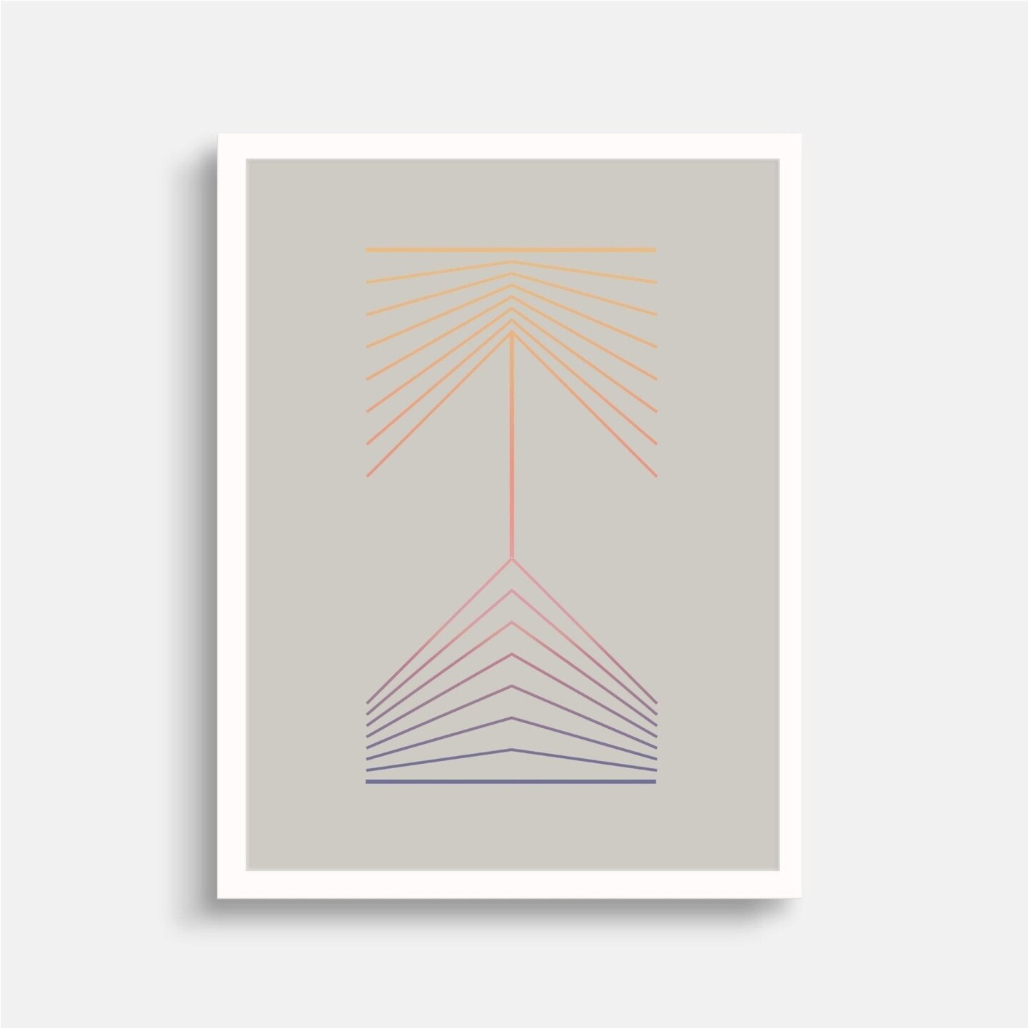 Geo Line Totem Gradient Art Print | Michaels