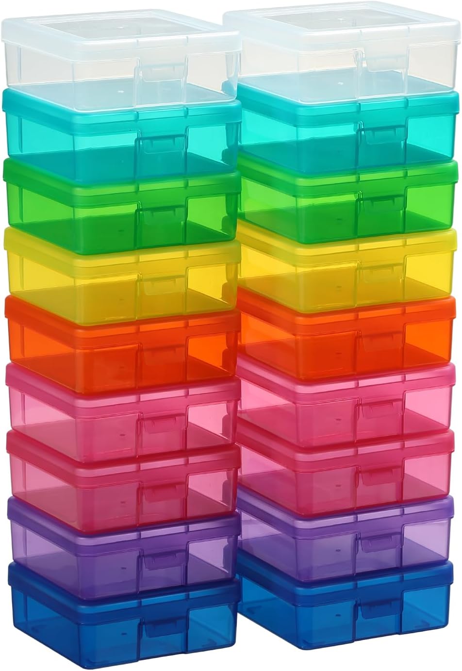 Small Plastic Storage Box Containers with Latching Lids - Craft ...