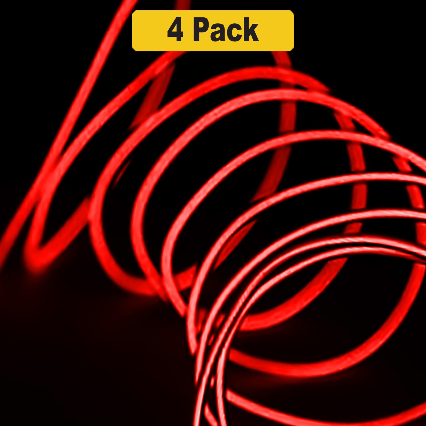 Battery Operated Neon Party String Light — 9ft Wearable LED for Night ...