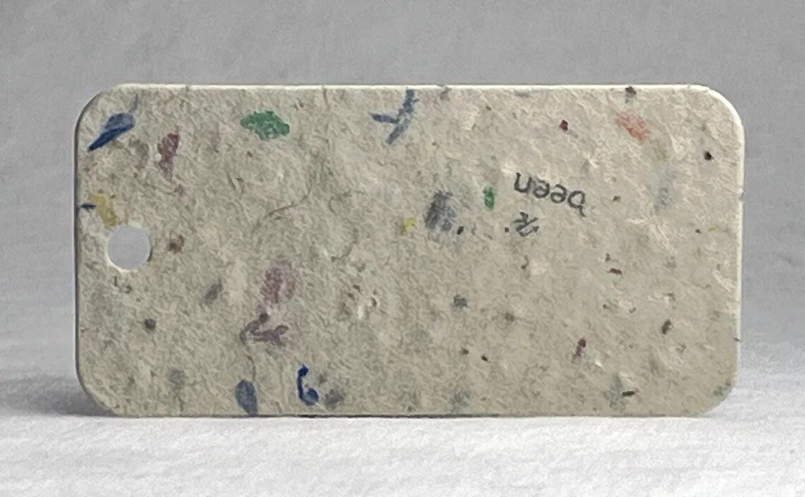 Wildflower Seed Paper Medium Hang Tag - Lotka Paper Embedded with Seeds ...