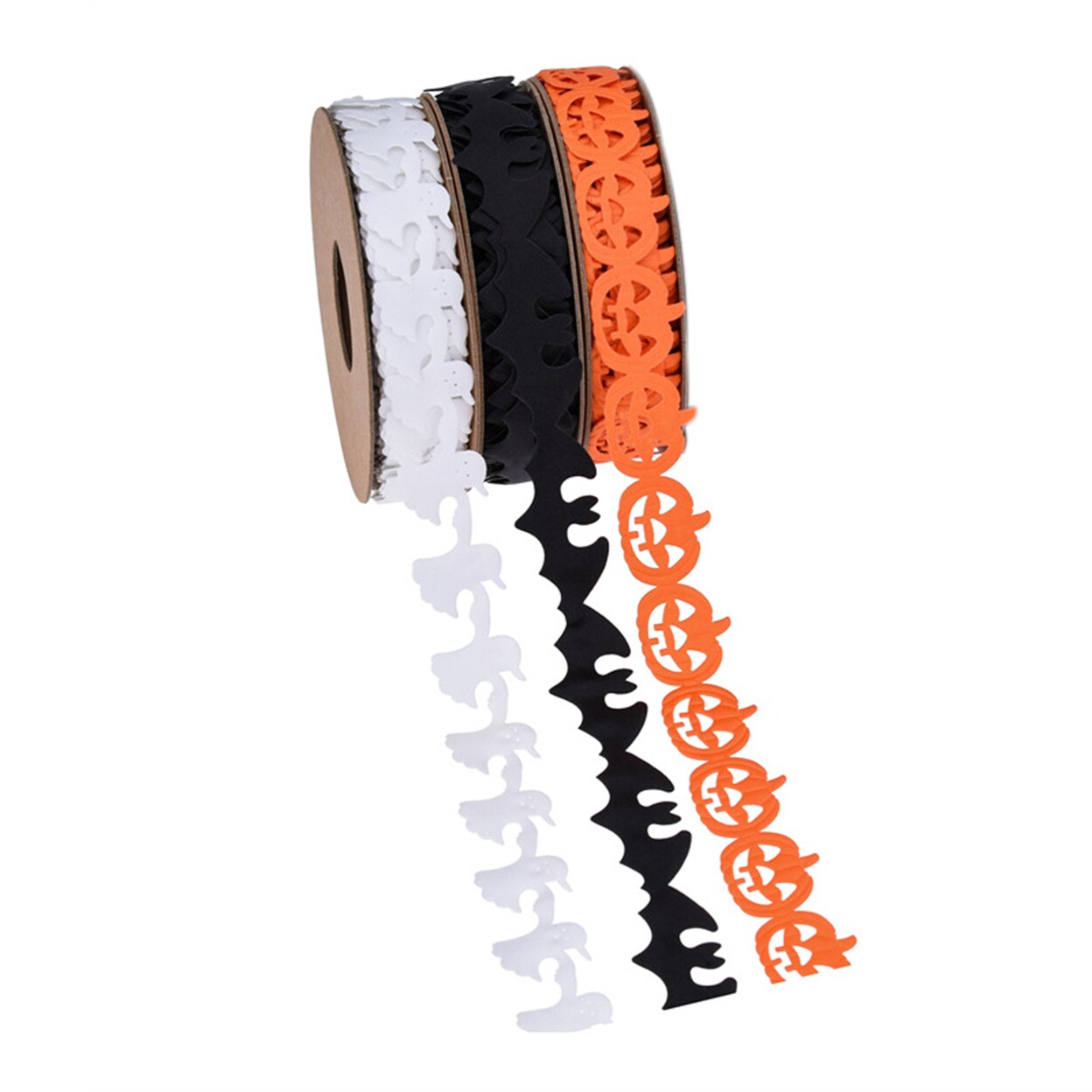 3 Rolls 15 Yards Maple Leaf Ribbon Thanksgiving Fall Ribbons Diy Craft ...