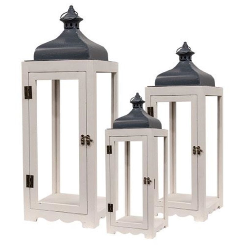 3/Set Metal & Wood Lanterns | Michaels