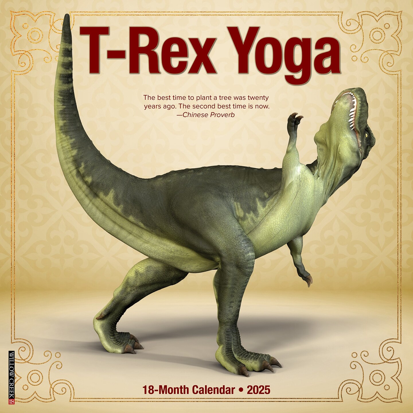 T-Rex Yoga 2025 Wall Calendar | Michaels