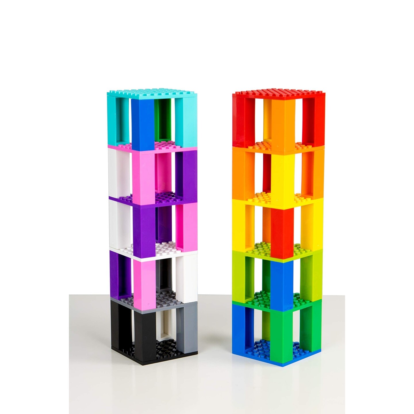 Classic Baseplates Mini Brik Tower & Cube 2 in 1 Set | Building Bricks ...