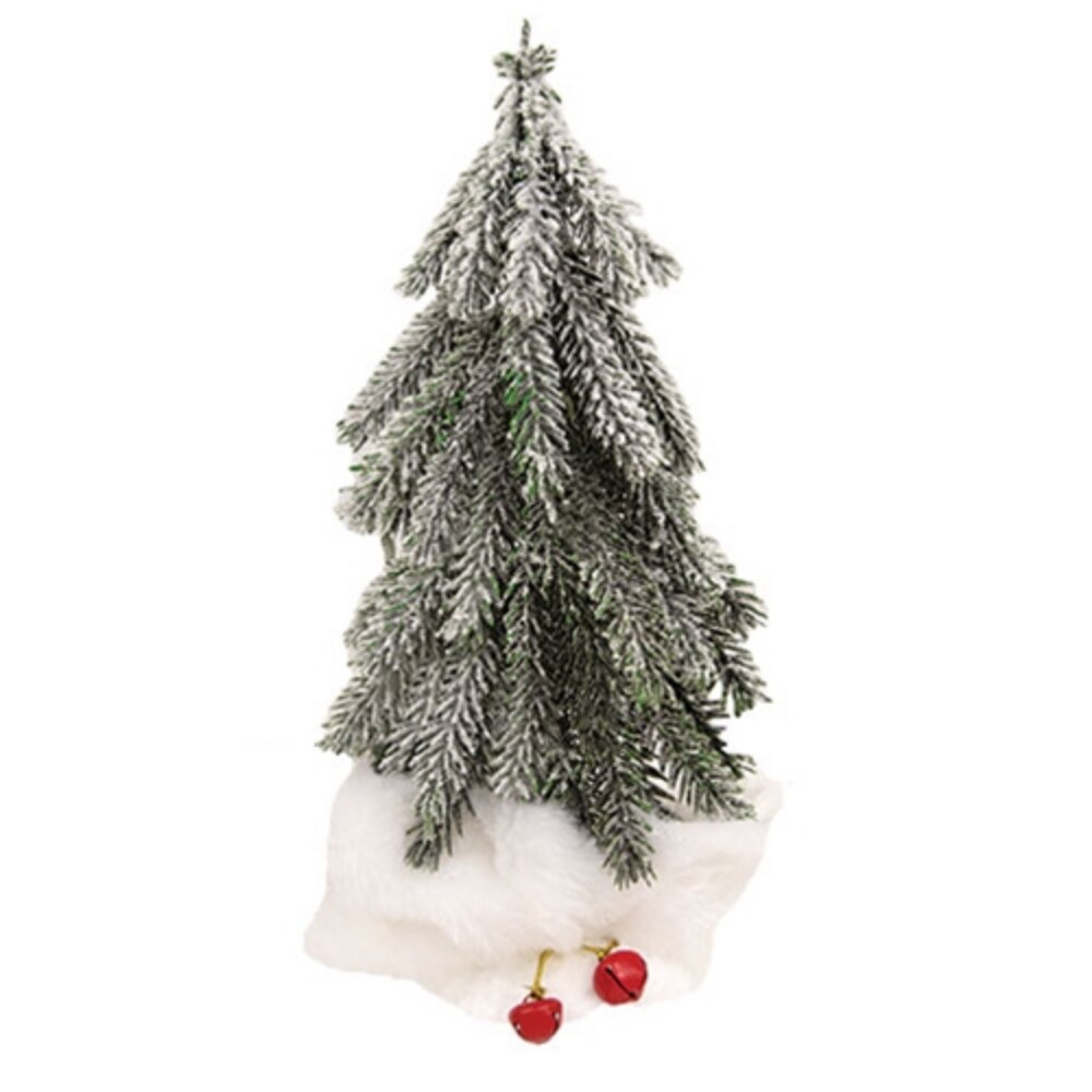 Snow Covered Pine Tree With Fuzzy White Base | Michaels